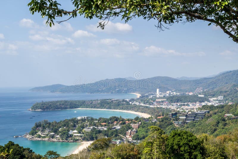 Karon View Point of Phuket, Thailand Stock Image - Image of summer ...