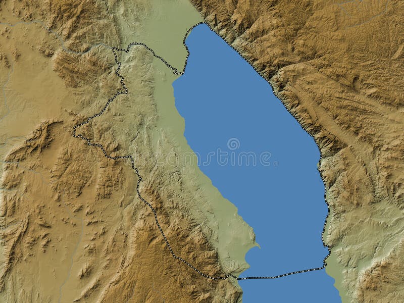 Karonga, Malawi. Physical. No Legend Stock Illustration - Illustration ...