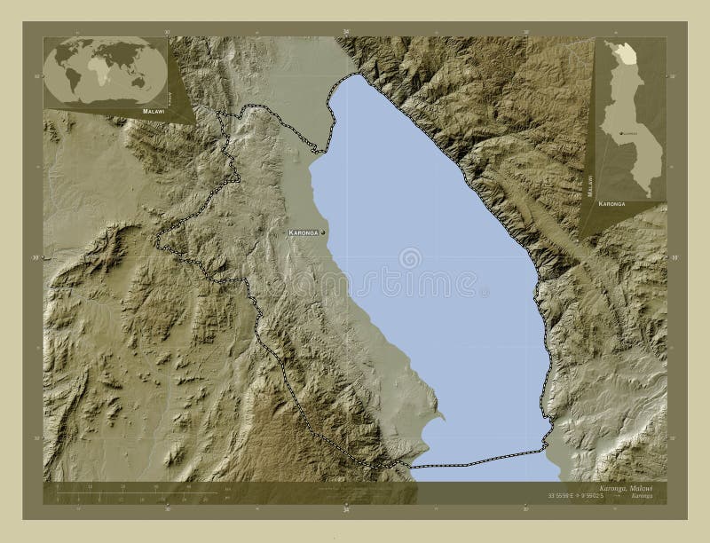 Karonga, Malawi. Wiki. Labelled Points of Cities Stock Illustration ...