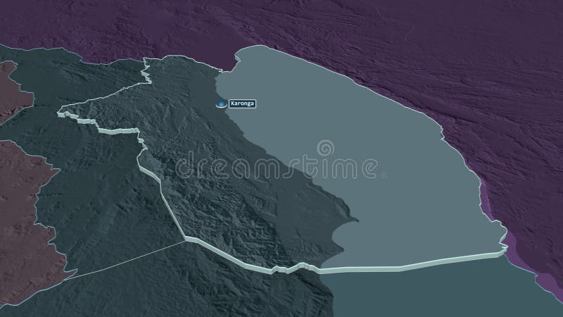 Karonga, Malawi - Extruded with Capital. Administrative Stock ...