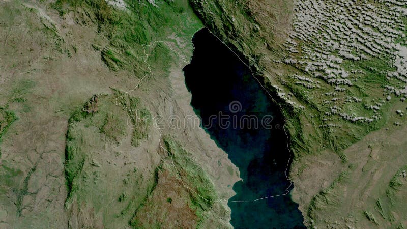 Karonga, Malawi - Outlined. Satellite Stock Illustration - Illustration ...