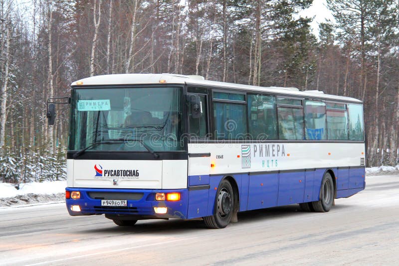 Karosa C954E foto editorial. Imagem de europeu, neve - 39109576