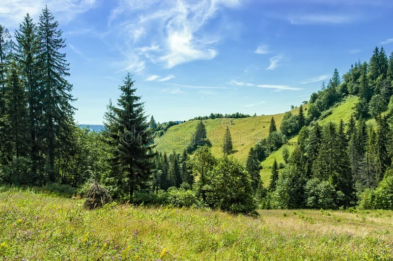 Karpaten-Landschaft stockbild. Bild von wolken, sommer - 28934493