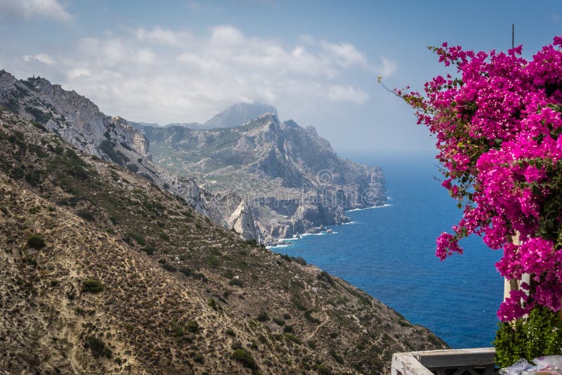 Karpathos Island Stunning Coastal Landscape Stock Photo - Image of ...