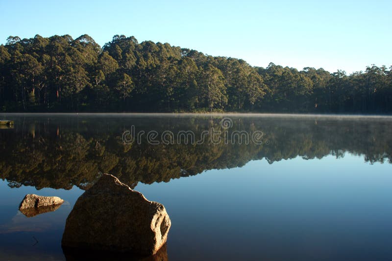 Karri Valley Lake - South Western Australia Stock Image - Image of calm ...