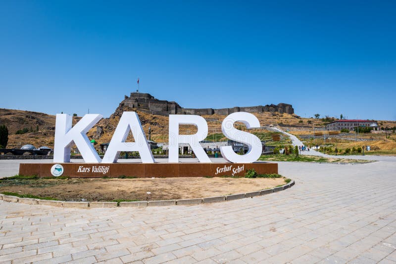 Kars Castle and Monument for Tourists in the Center of Kars, Turkey ...