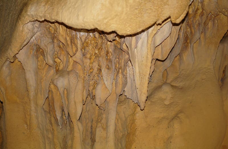 Karst Formations in the Cave. Stock Photo - Image of limestone, hidden ...