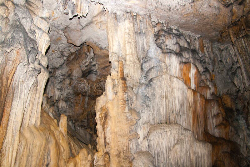 Sinter Karst Formations is in the Cave Stock Photo - Image of ...