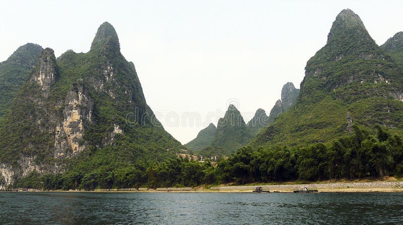 Karst Landscape, Li River, Guilin, Yangshuo, China Stock Photo - Image ...