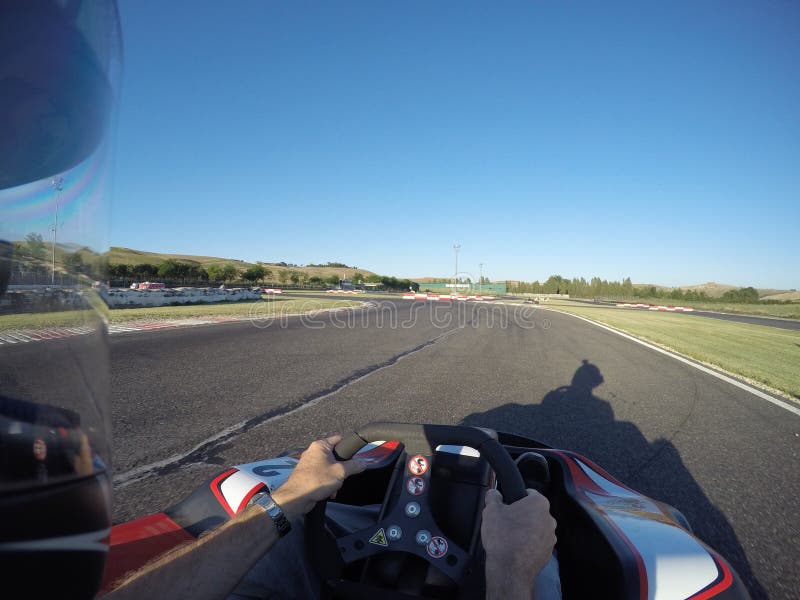 Kart Funny Moments on Board Camera Stock Photo - Image of cart, fast ...