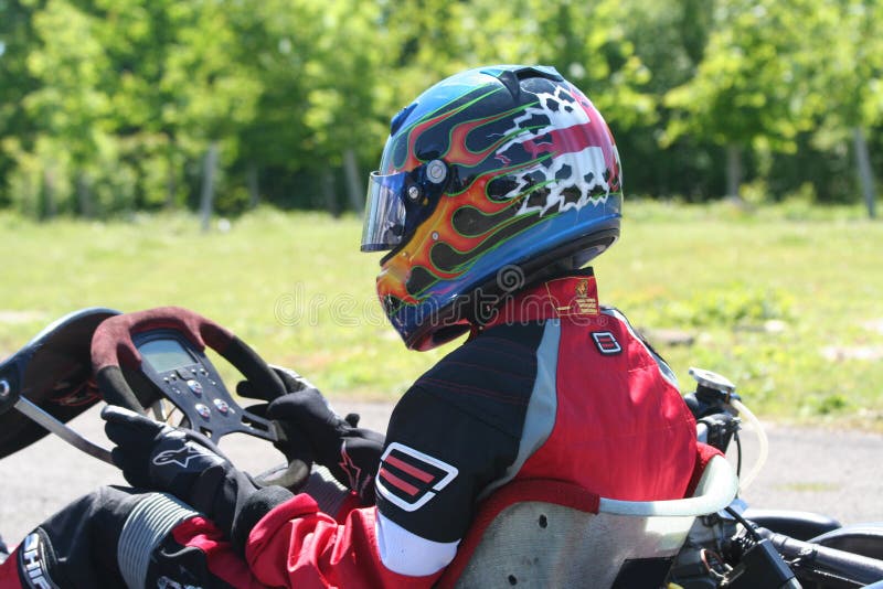 Kart Helmet stock image. Image of speed, gear, recreation - 864697