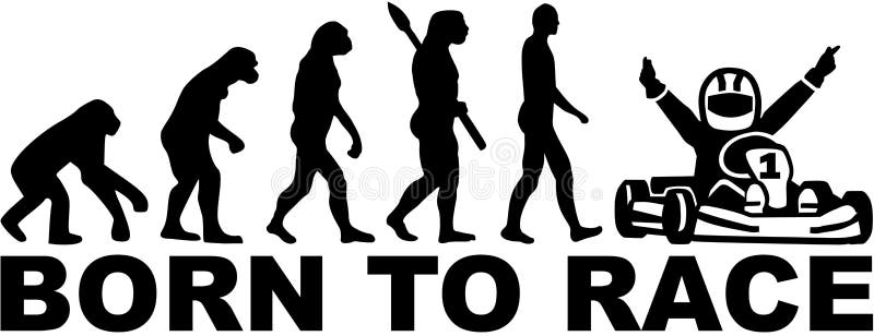 Kart Racing Evolution - Born To Race Stock Vector - Illustration of ...