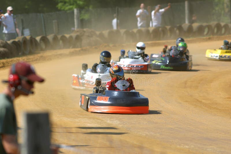 Kart Racing I editorial stock photo. Image of spectator - 5422253