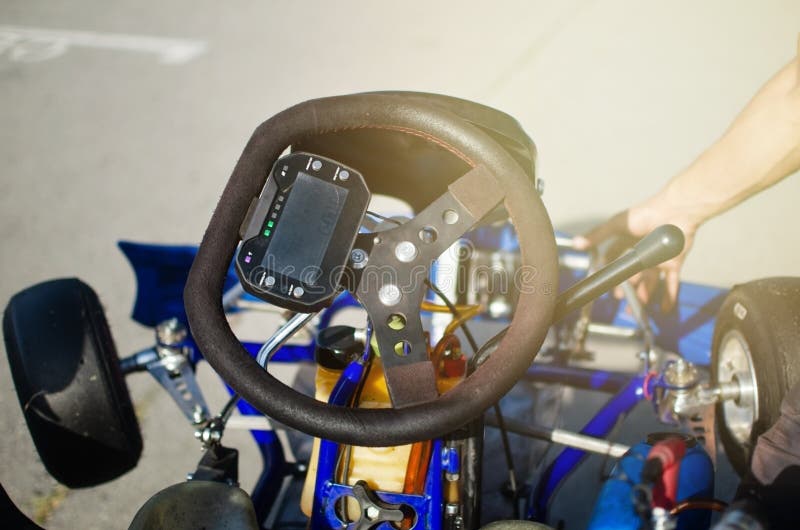 Kart Wheel Whit Digital Timer Stock Photo - Image of transportation ...