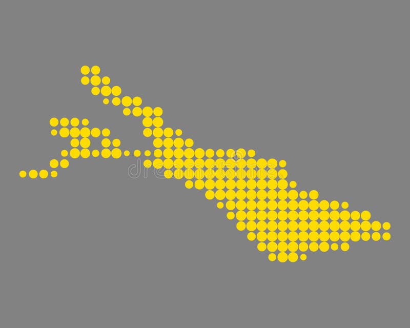 Karte von Bodensee vektor abbildung. Illustration von form - 93334987