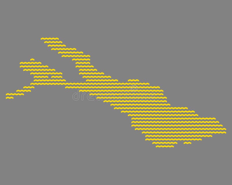 Karte von Bodensee vektor abbildung. Illustration von wellen - 120847693