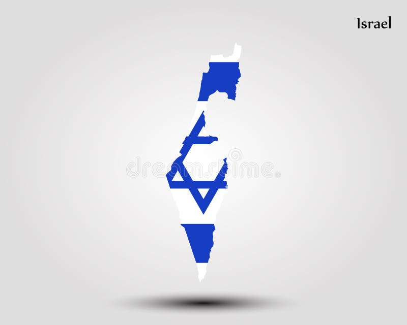 Karte von Israel stock abbildung. Illustration von geographie - 103892024