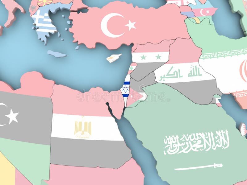 Karte Von Israel Mit Flagge Auf Kugel Stock Abbildung - Illustration ... Karte Von Israel Mit Flagge Auf Kugel Stock Abbildung - Illustration ...