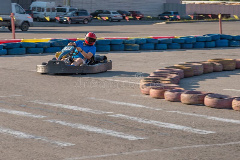 Karting editorial stock image. Image of driving, leisure - 51208934