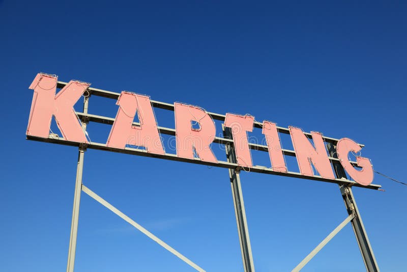 Karting sign stock image. Image of race, track, circuit - 24584593