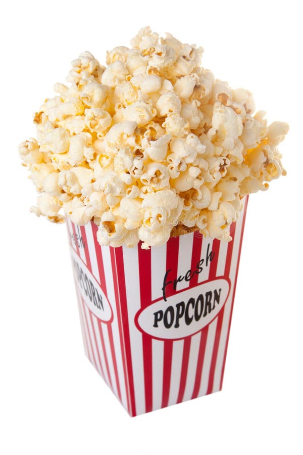 Karton Popcorn stockfoto. Bild von sonderkommandos, bewässerung - 9704358