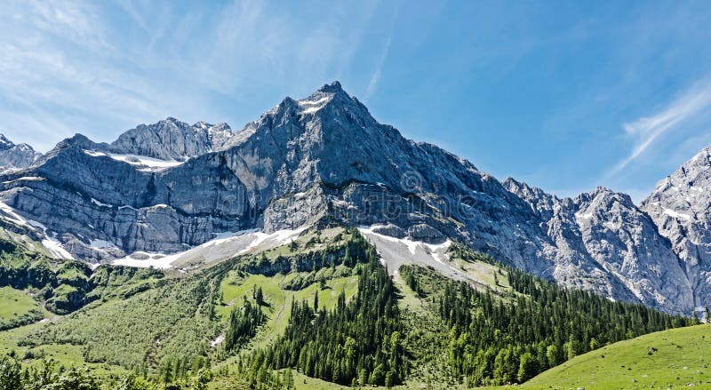 Karwendel stock photo. Image of sunlight, meadow, beauty - 29012176