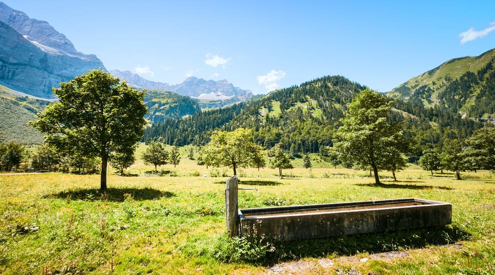 Karwendel stock image. Image of mountain, austria, meadow - 30792301