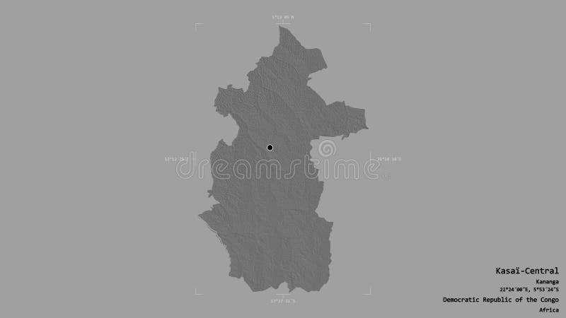 Kasai-Central Province Map Vector Stock Vector - Illustration of ...