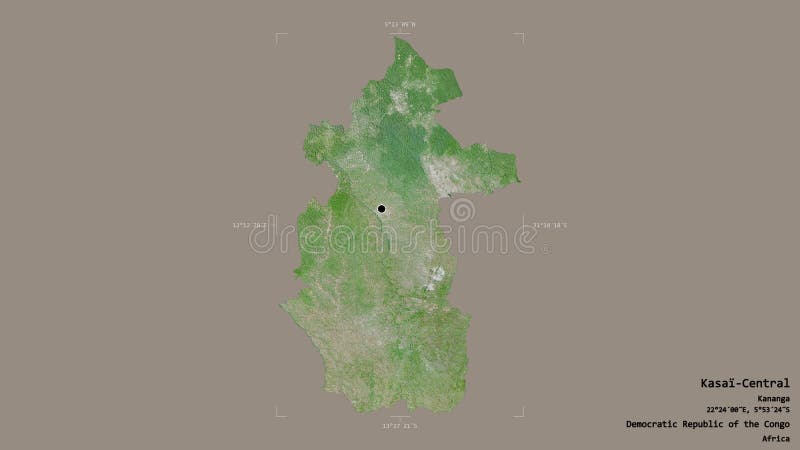 Kasai-Central Province Map Vector Stock Vector - Illustration of ...