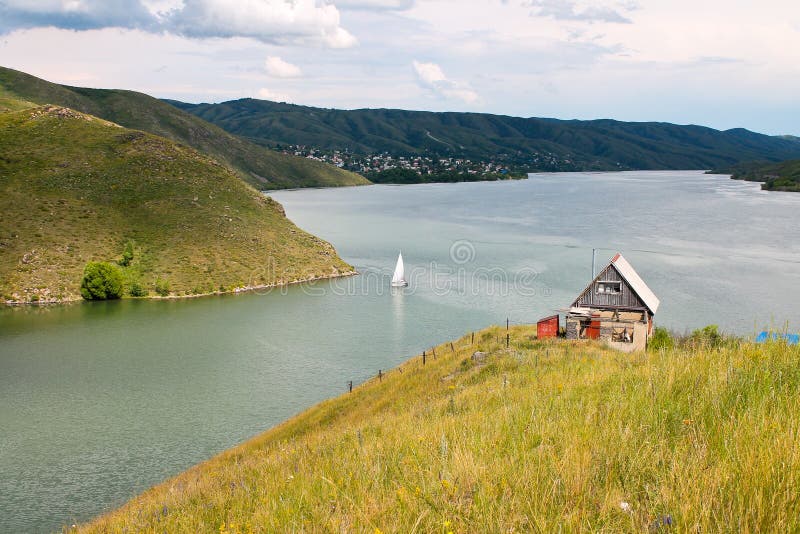 Der Irtysch, Kasachstan stockbild. Bild von gras, flora - 90506067