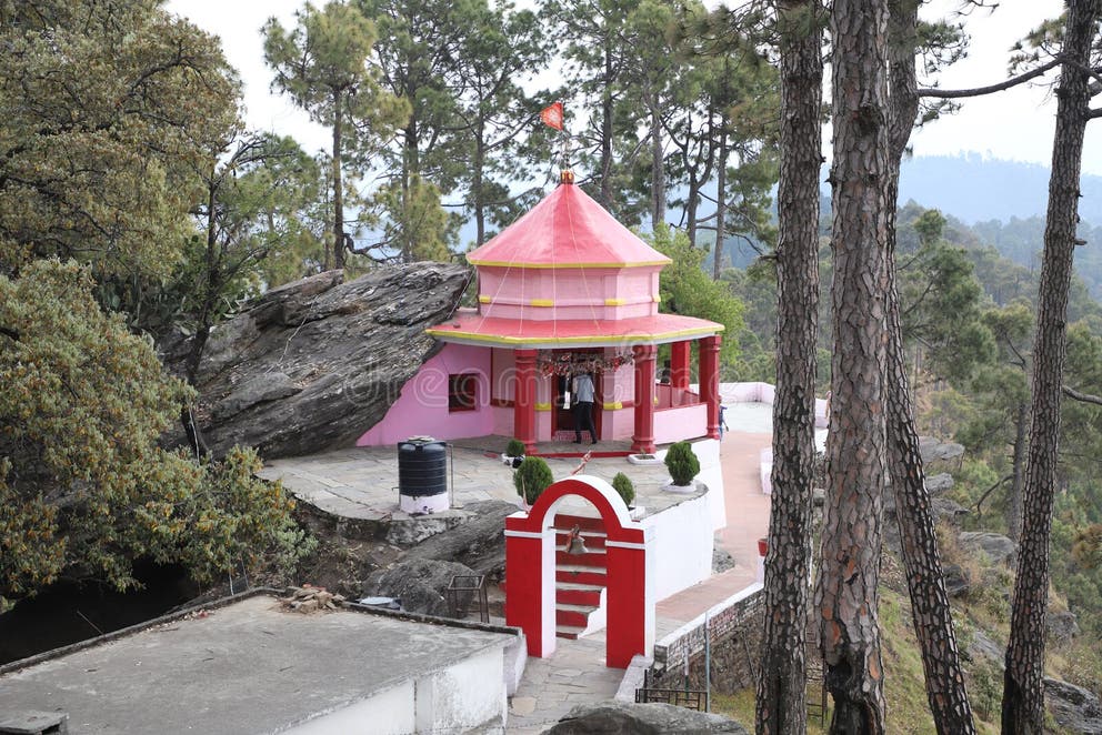Kasar Devi Temple, Center of Exercise with Faith for Tourists Stock ...