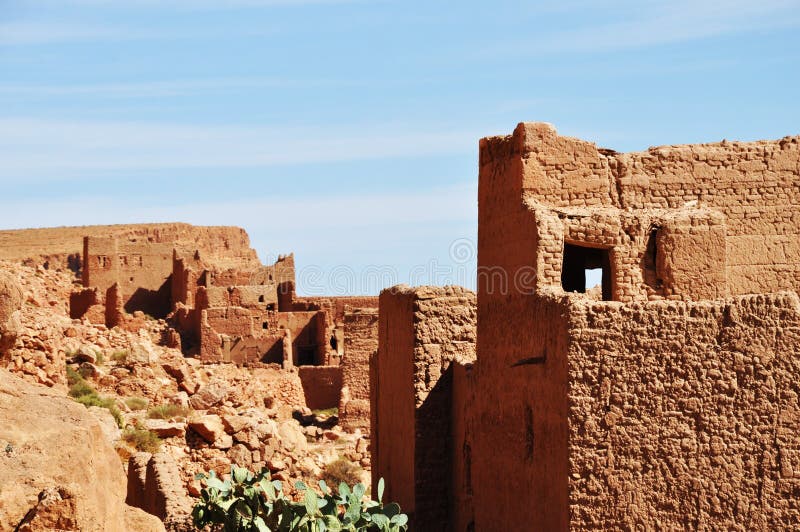 Kasbah stock image. Image of palms, mountain, casbah - 18154085