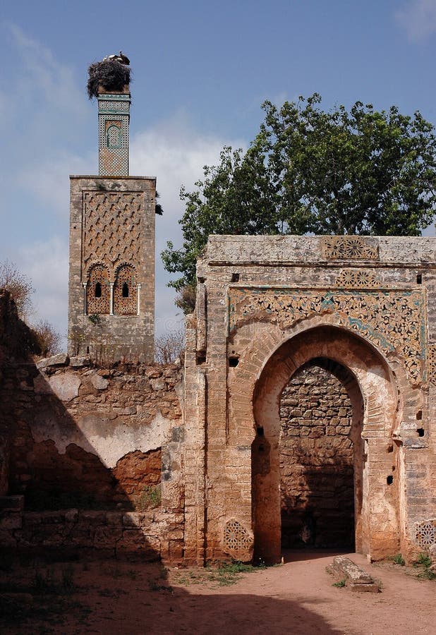 Kasbah Chellah in Rabat in Morocco Stock Image - Image of arch, door ...
