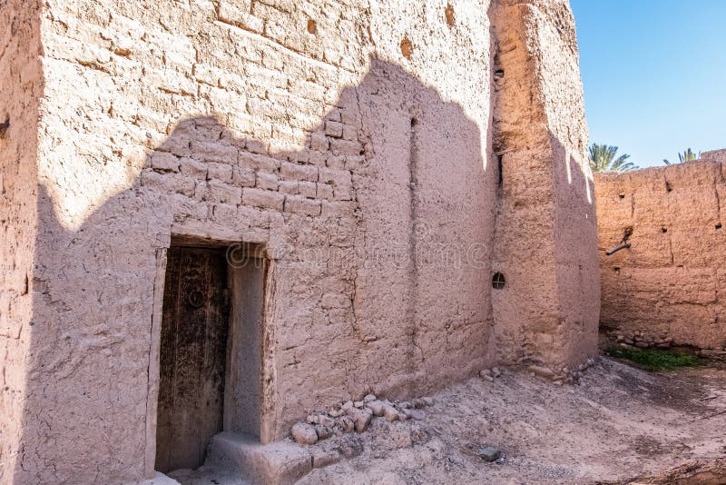 Kasbah of the Oasis - an Old Kasbah in the Middle of a Lush Oasis Stock ...