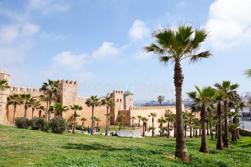 Udaya Kasbah Fortress Gates. Rabat. Stock Image - Image of morocco ...