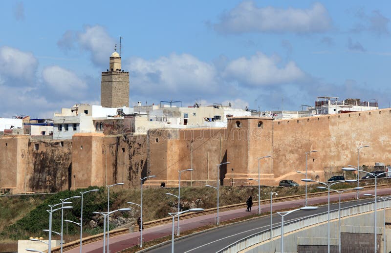 Udaya Kasbah Fortress Gates. Rabat. Stock Image - Image of morocco ...