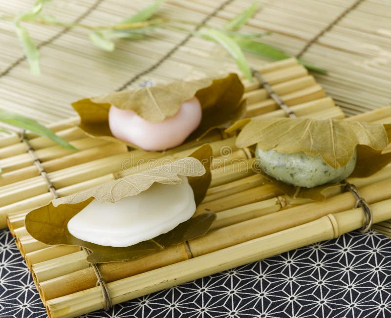 Kashiwa Mochi stock image. Image of yellow, black, blossom - 8608835