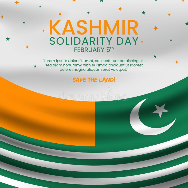 5TH February Kashmir Day Poster Design Illustration. Kashmir Solidarity ...