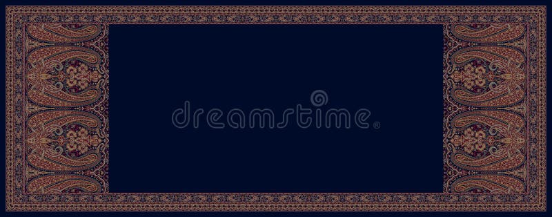 Kashmir Shawl Traditional Silk Design Pattern Background Stock ...