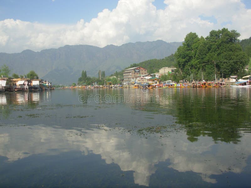 Kashmir Lake Beauty stock image. Image of view, valley - 166893703
