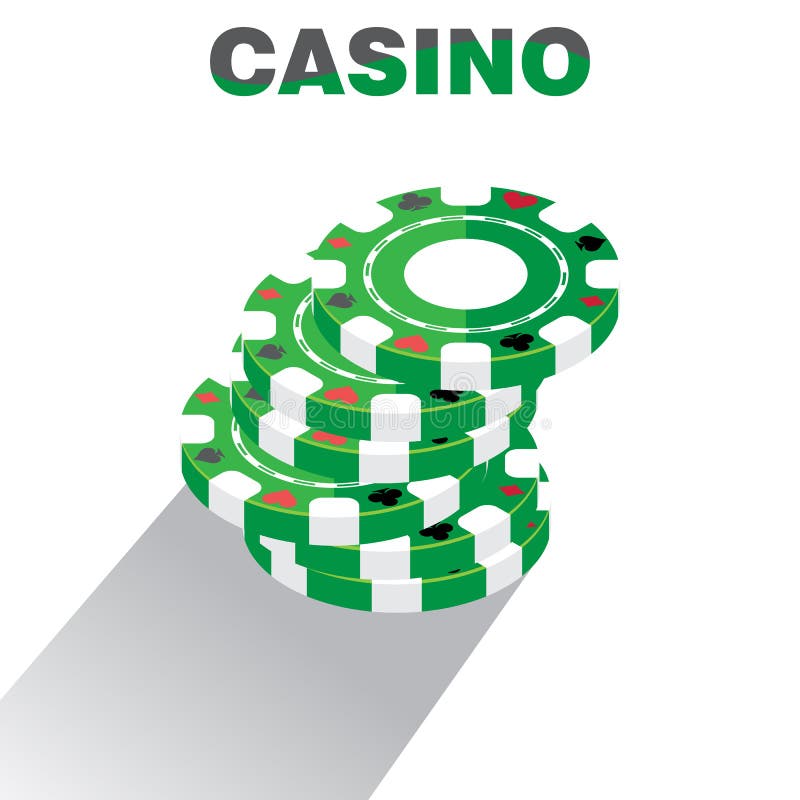 Kasino Chips Pile Background, Vektor-Illustration Vektor Abbildung ...