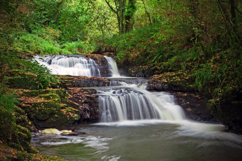 Kaskaden Der Clare-Schluchten Stockbild - Bild von eingebürgert, berg ...