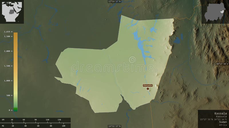 Kassala, Sudan - Composition. Physical Stock Illustration ...