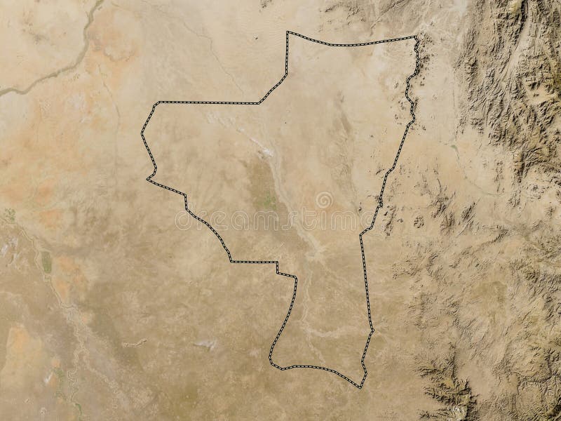 Kassala, Sudan. Low-res Satellite. No Legend Stock Illustration ...
