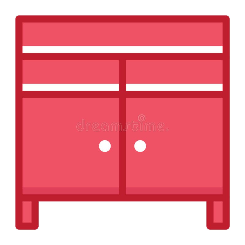 Kast vector illustratie. Illustration of samenvatting - 99834580