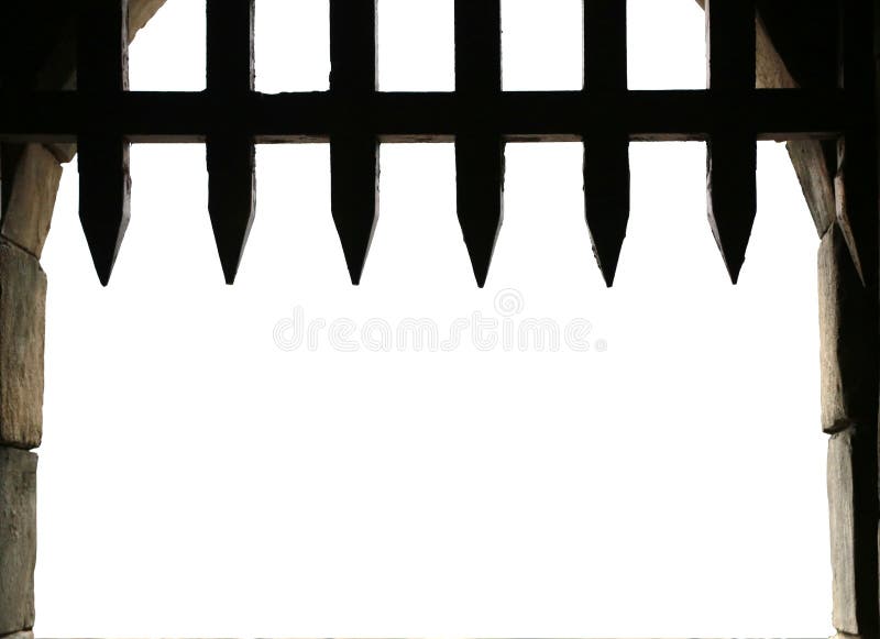 Het Valhek En Poorthuis Bij Kasteel Warwick Stock Afbeelding ...