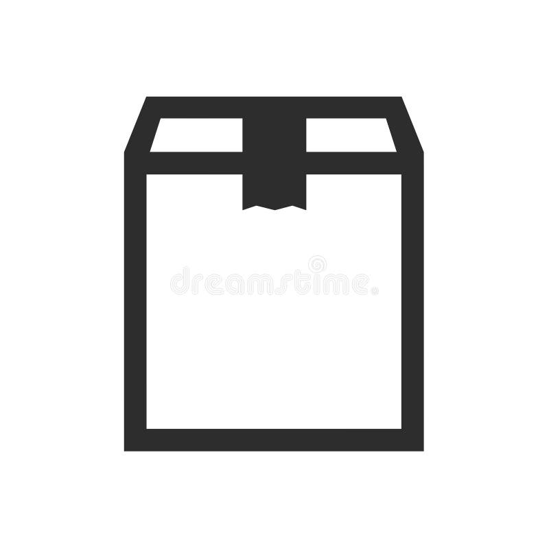 Kastenikone Paketsymbol Paketzeichen Vektor Abbildung - Illustration ...