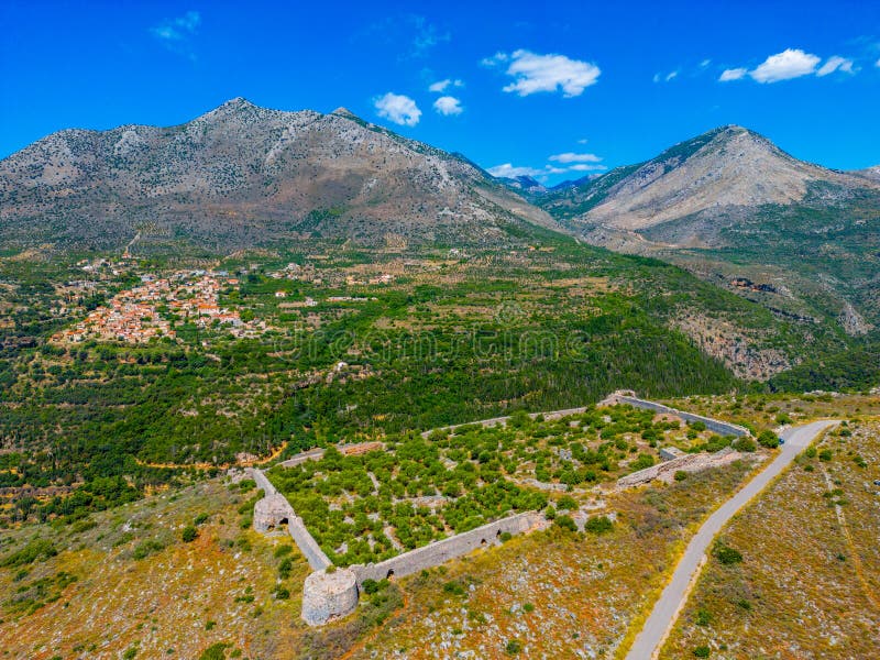 Kastro Kelephas Castle in Greek Peninsula Peloponnese Stock Image ...