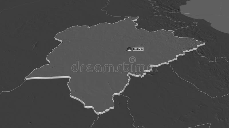 Kasungu, Malawi - Extruded with Capital. Bilevel Stock Illustration ...