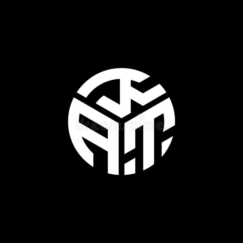 KAT Letter Logo Design on Black Background. KAT Creative Initials ...